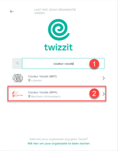 Handleiding Twizzit voor koorleden - Couleur Vocale